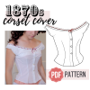 1870s “Christine” Corset Cover PATTERN – PDF Printable – Bella Mae's ...