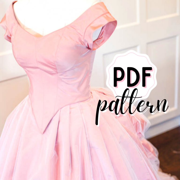 Masquerade Bodice PDF Pattern + Scaled Skirt Pattern – Bella Mae's Designs