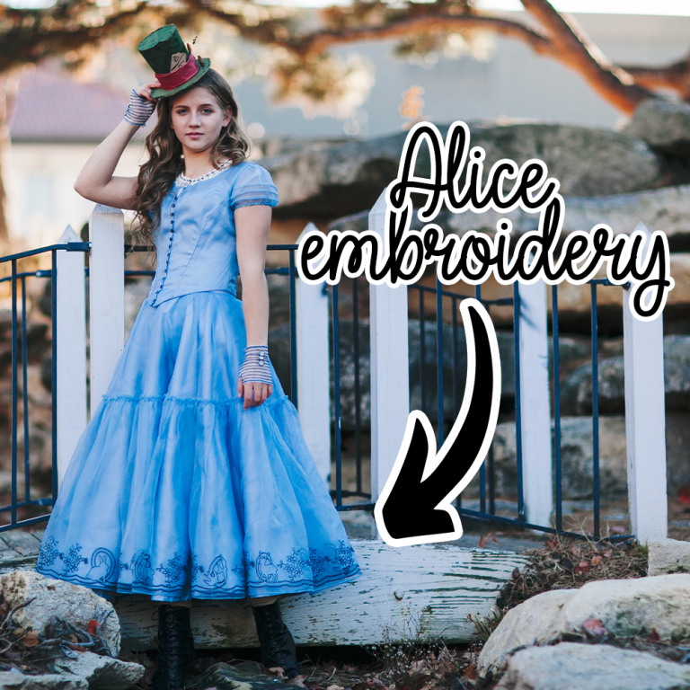 Alice Embroidery Files – for Down the Hole Blue Dress – DOWNLOAD ...